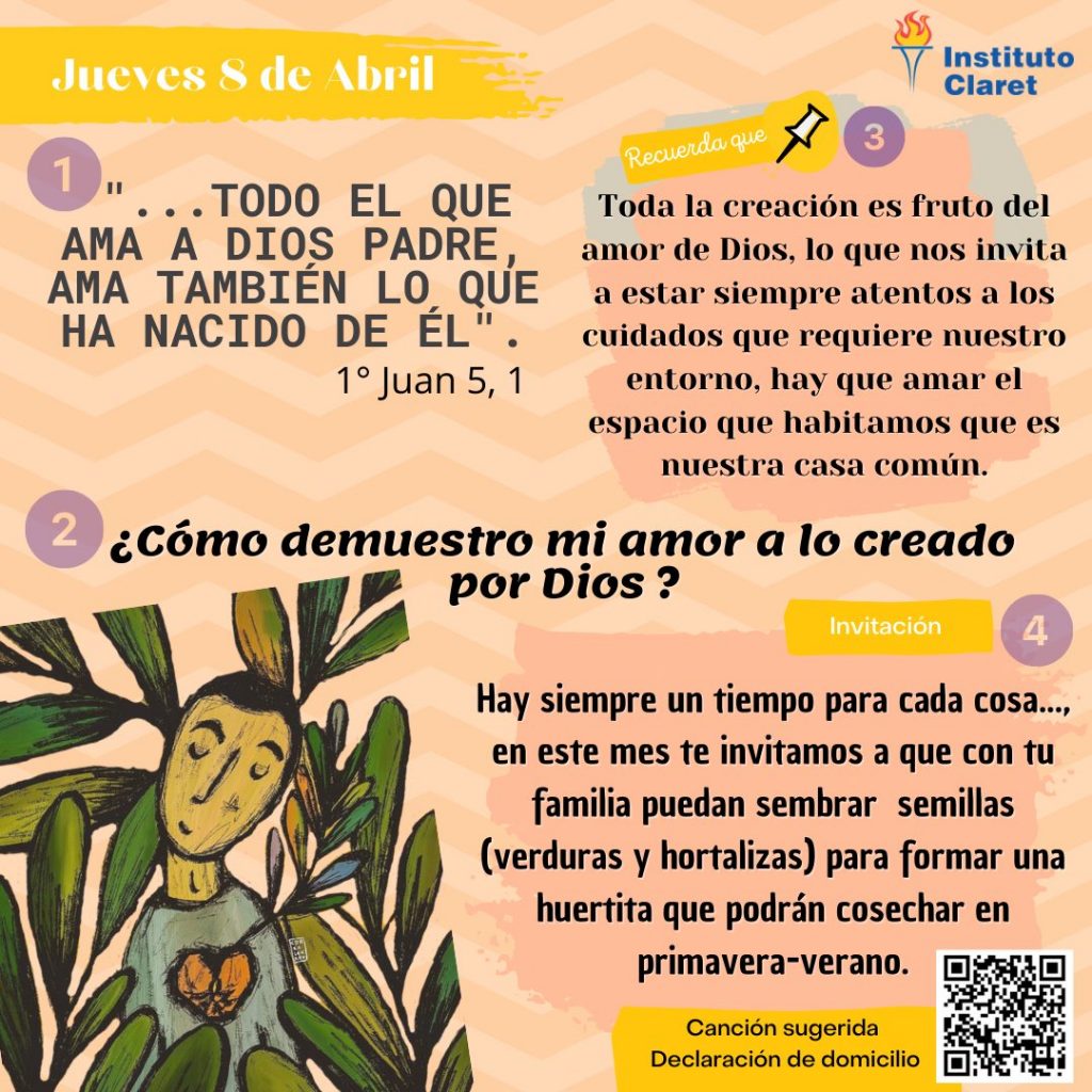 Oración Pastoral, semana del 5 al 9 de abril 2021 – Instituto Claret de ...